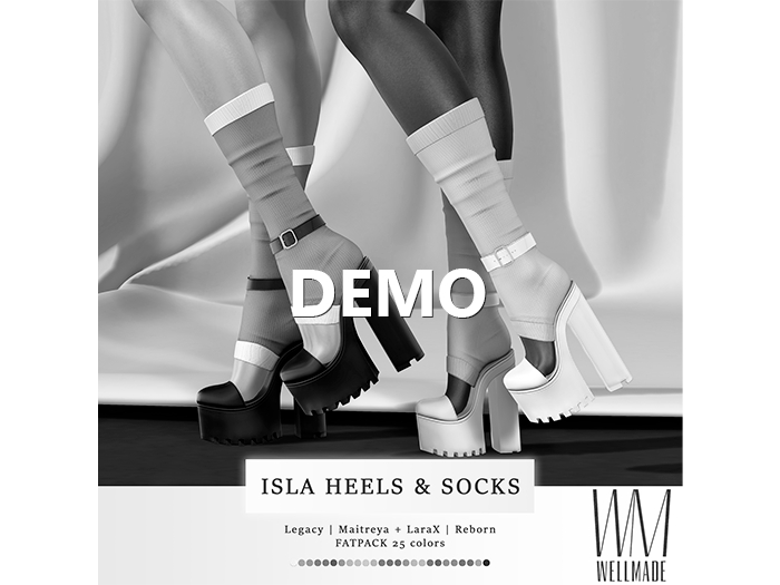 Second Life Marketplace - [WellMade] Isla Heels & Socks DEMO